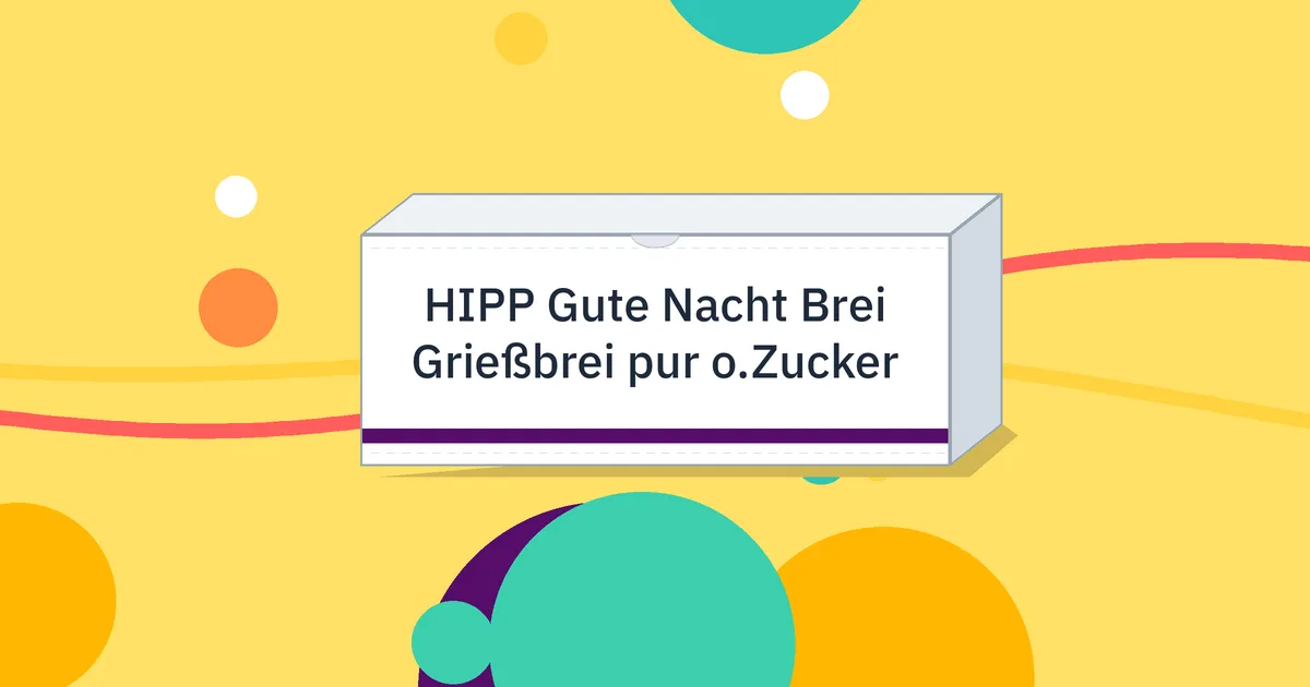Symbolbild: Packung mit der Aufschrift HIPP Gute Nacht Brei Grießbrei pur o.Zucker (PZN 00794796) – Verfügbarkeit und Bezug in Apotheken in Frankfurt am Main