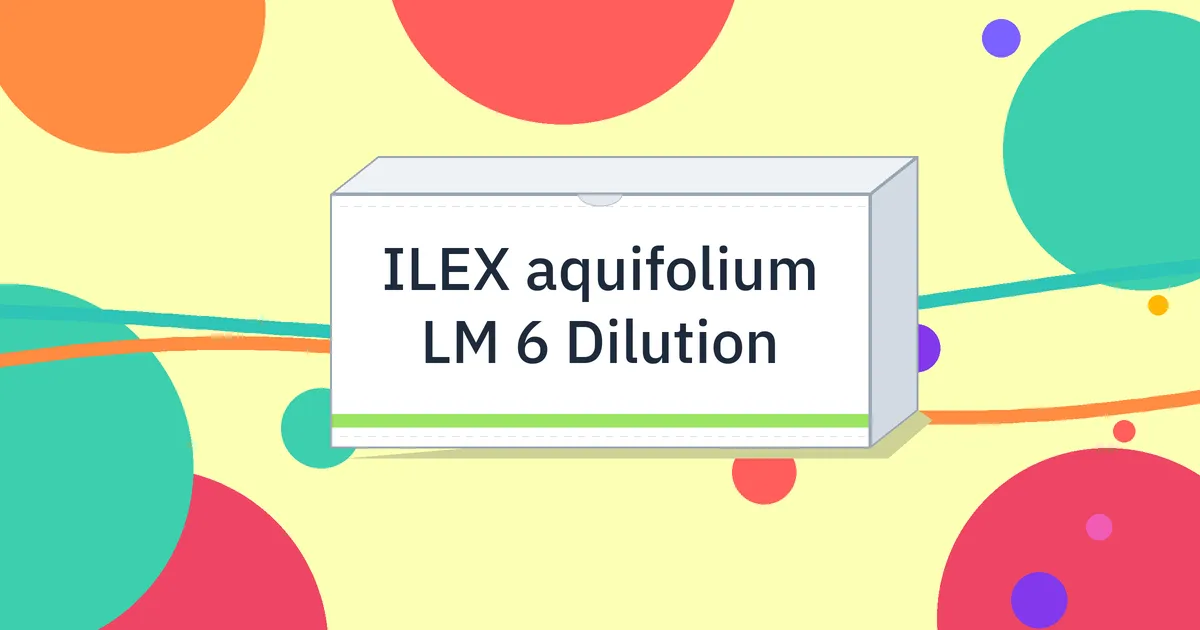Symbolbild: Packung mit der Aufschrift ILEX aquifolium LM 6 Dilution (PZN 12912002) – Verfügbarkeit und Bezug in Apotheken in Frankfurt am Main