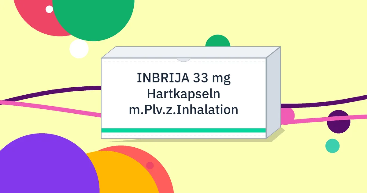 Symbolbild: Packung mit der Aufschrift INBRIJA 33 mg Hartkapseln m.Plv.z.Inhalation (PZN 20701360) – Verfügbarkeit und Bezug in Apotheken in Frankfurt am Main