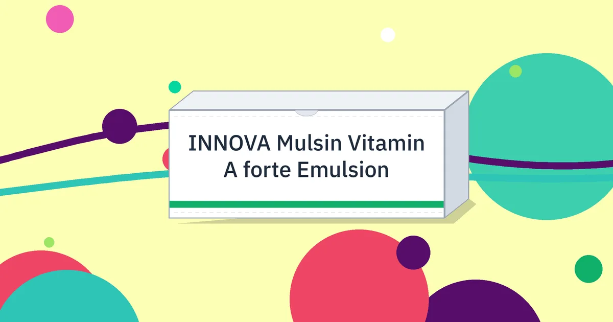 Symbolbild: Packung mit der Aufschrift INNOVA Mulsin Vitamin A forte Emulsion (PZN 11885444) – Verfügbarkeit und Bezug in Apotheken in Frankfurt am Main