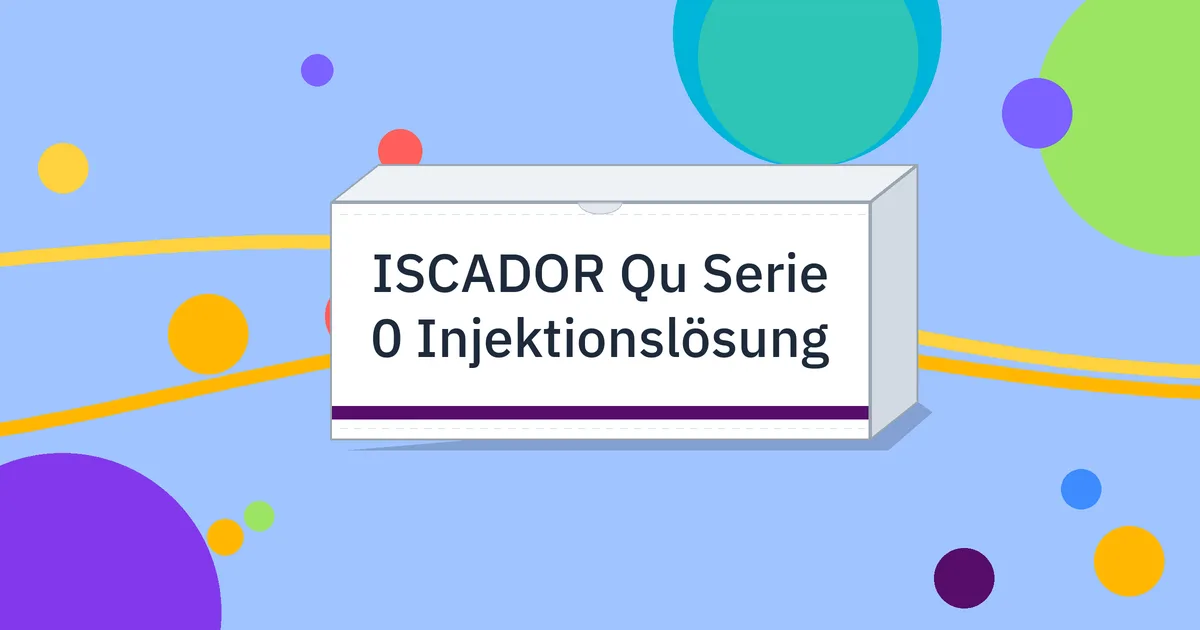 Symbolbild: Packung mit der Aufschrift ISCADOR Qu Serie 0 Injektionslösung (PZN 02723197) – Verfügbarkeit und Bezug in Apotheken in Frankfurt am Main