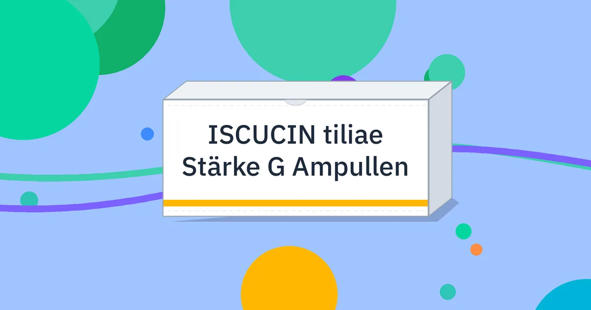 Symbolbild: Packung mit der Aufschrift ISCUCIN tiliae Stärke G Ampullen (PZN 04429616) – Verfügbarkeit und Bezug in Apotheken in Frankfurt am Main