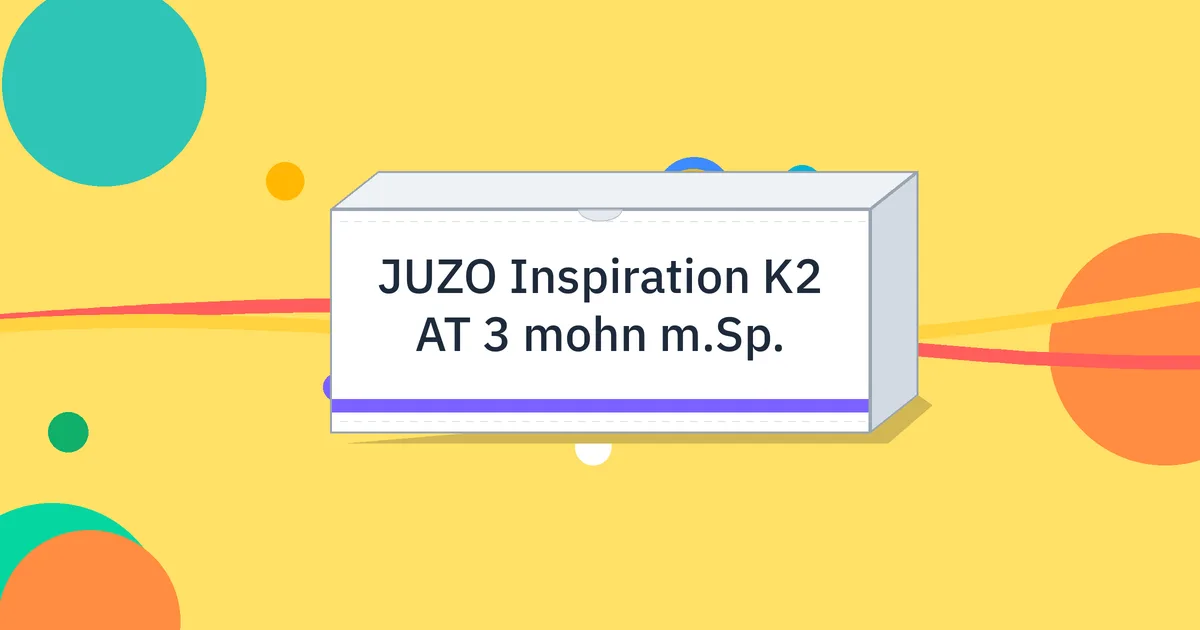 Symbolbild: Packung mit der Aufschrift JUZO Inspiration K2 AT 3 mohn m.Sp. (PZN 14926534) – Verfügbarkeit und Bezug in Apotheken in Frankfurt am Main