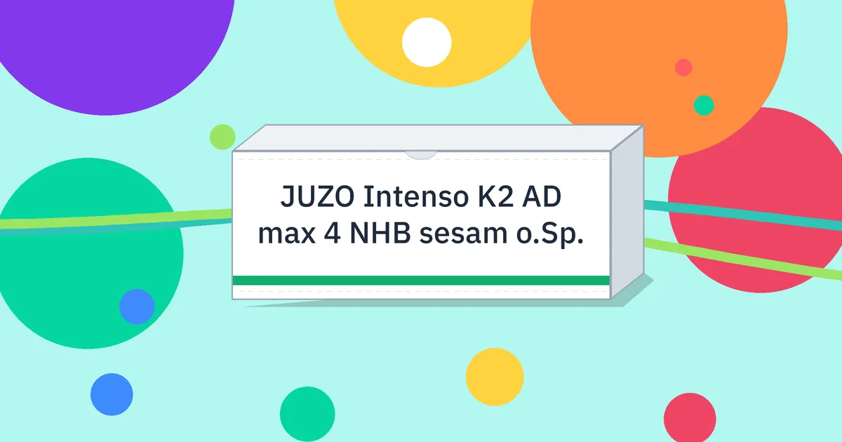 Symbolbild: Packung mit der Aufschrift JUZO Intenso K2 AD max 4 NHB sesam o.Sp. (PZN 18623262) – Verfügbarkeit und Bezug in Apotheken in Frankfurt am Main