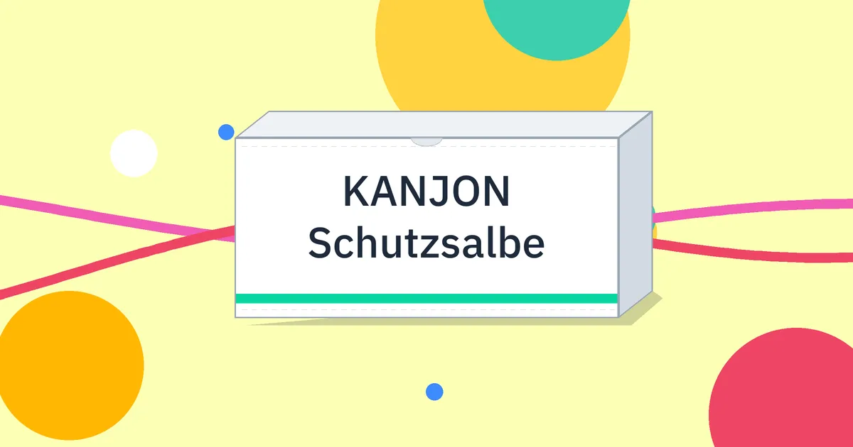 Symbolbild: Packung mit der Aufschrift KANJON Schutzsalbe (PZN 01796627) – Verfügbarkeit und Bezug in Apotheken in Frankfurt am Main
