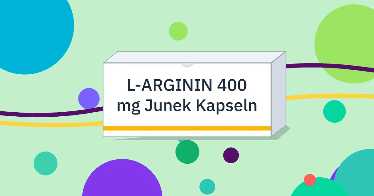 Symbolbild: Packung mit der Aufschrift L-ARGININ 400 mg Junek Kapseln (PZN 00132144) – Verfügbarkeit und Bezug in Apotheken in Frankfurt am Main