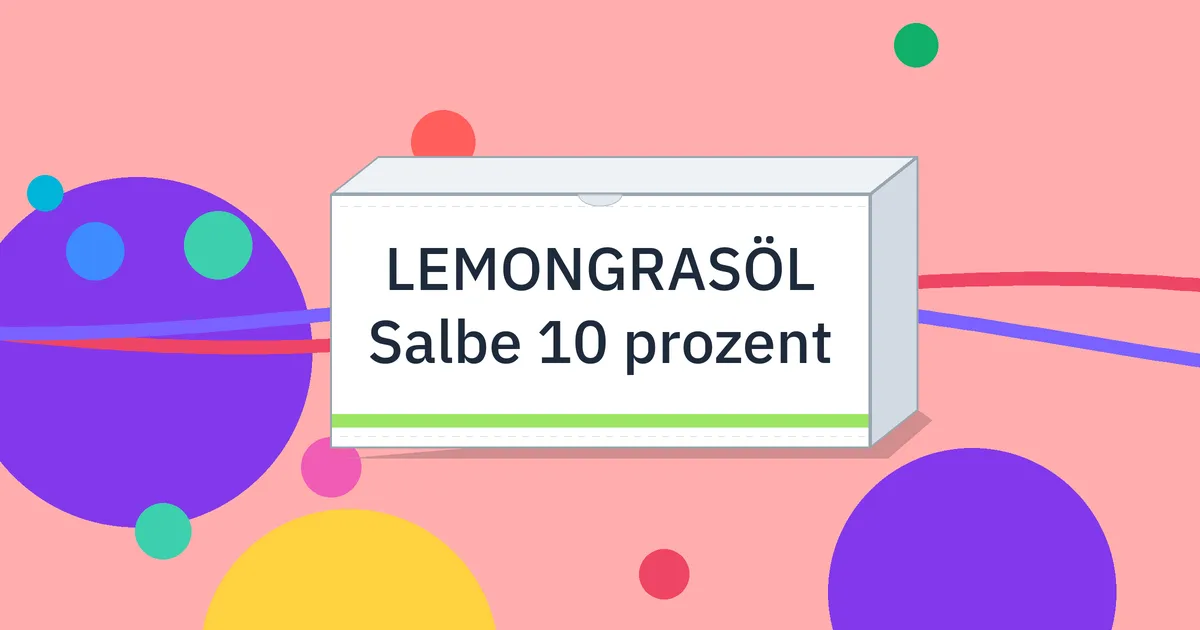 Symbolbild: Packung mit der Aufschrift LEMONGRASÖL Salbe 10 prozent (PZN 18180310) – Verfügbarkeit und Bezug in Apotheken in Frankfurt am Main