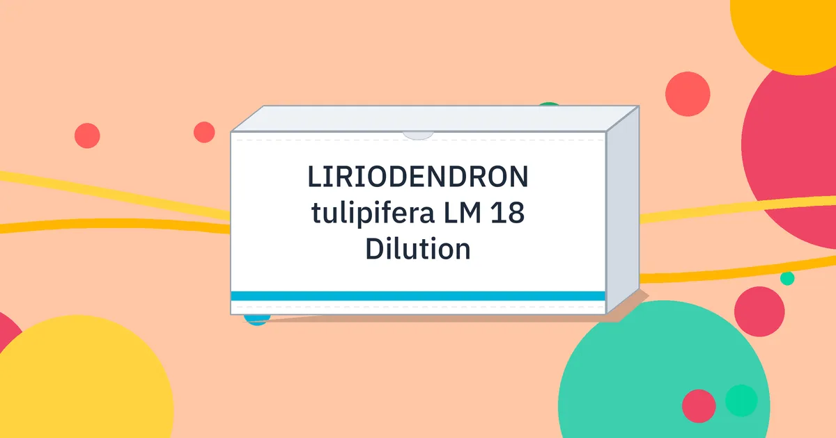 Symbolbild: Packung mit der Aufschrift LIRIODENDRON tulipifera LM 18 Dilution (PZN 13531124) – Verfügbarkeit und Bezug in Apotheken in Frankfurt am Main