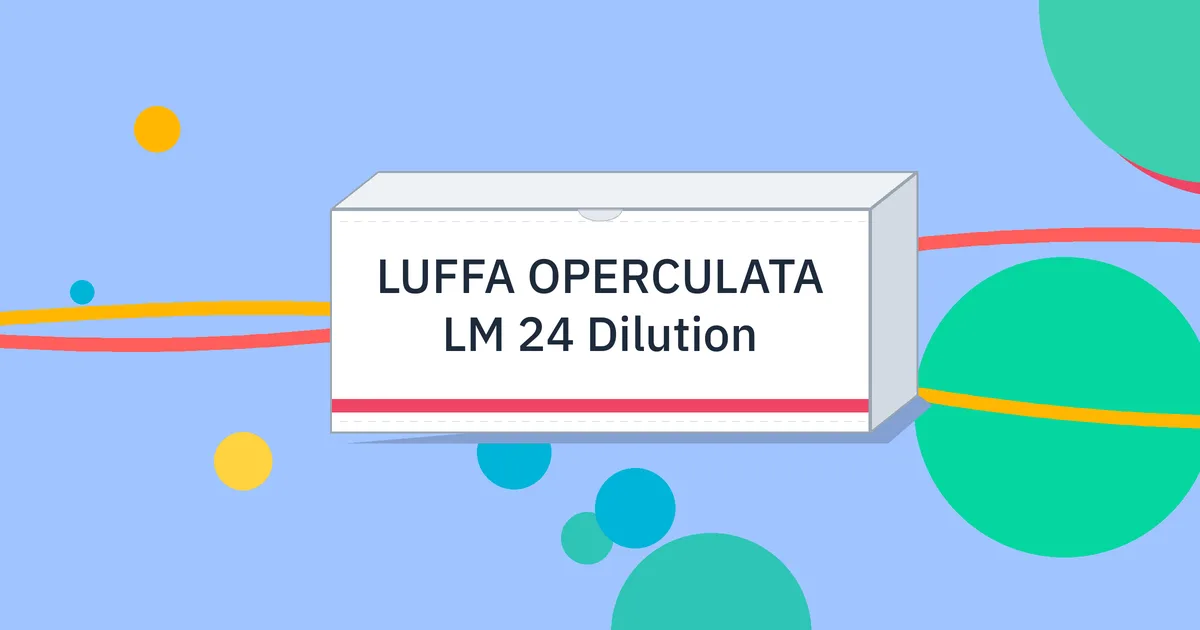 Symbolbild: Packung mit der Aufschrift LUFFA OPERCULATA LM 24 Dilution (PZN 10919193) – Verfügbarkeit und Bezug in Apotheken in Frankfurt am Main