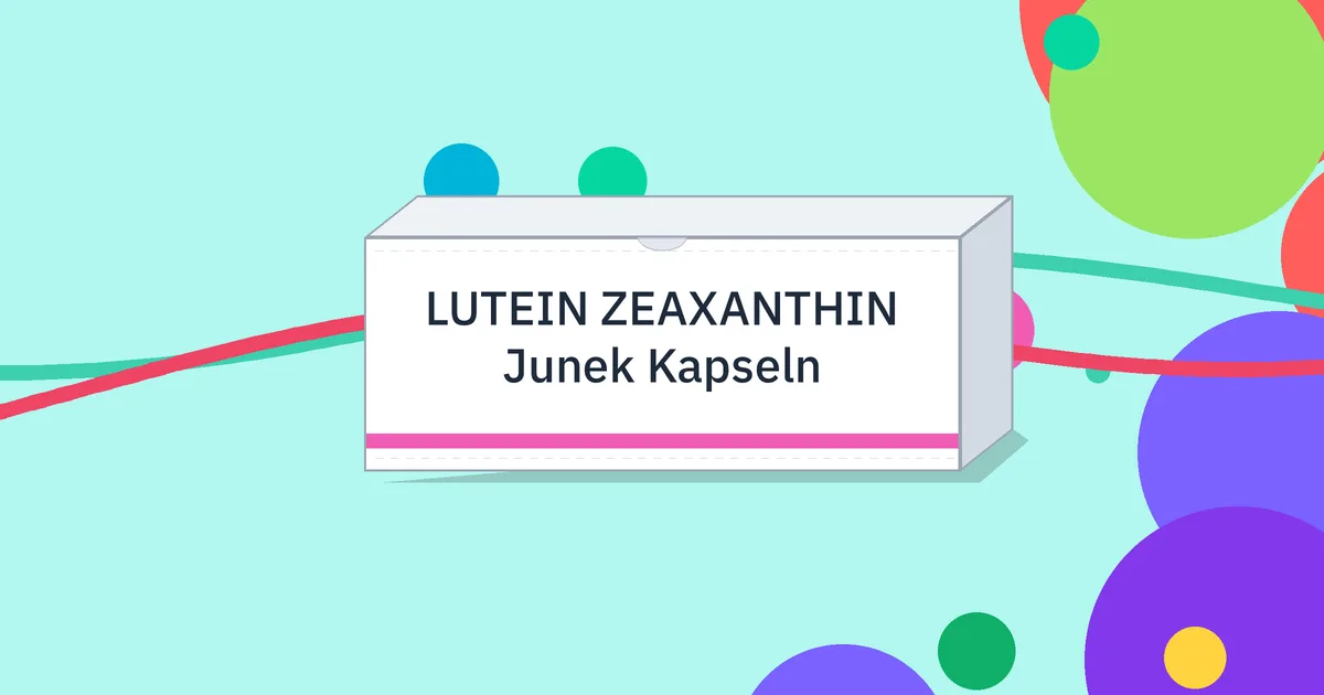 Symbolbild: Packung mit der Aufschrift LUTEIN ZEAXANTHIN Junek Kapseln (PZN 00137822) – Verfügbarkeit und Bezug in Apotheken in Frankfurt am Main