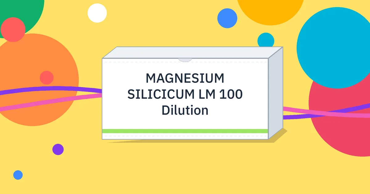 Symbolbild: Packung mit der Aufschrift MAGNESIUM SILICICUM LM 100 Dilution (PZN 12939946) – Verfügbarkeit und Bezug in Apotheken in Frankfurt am Main