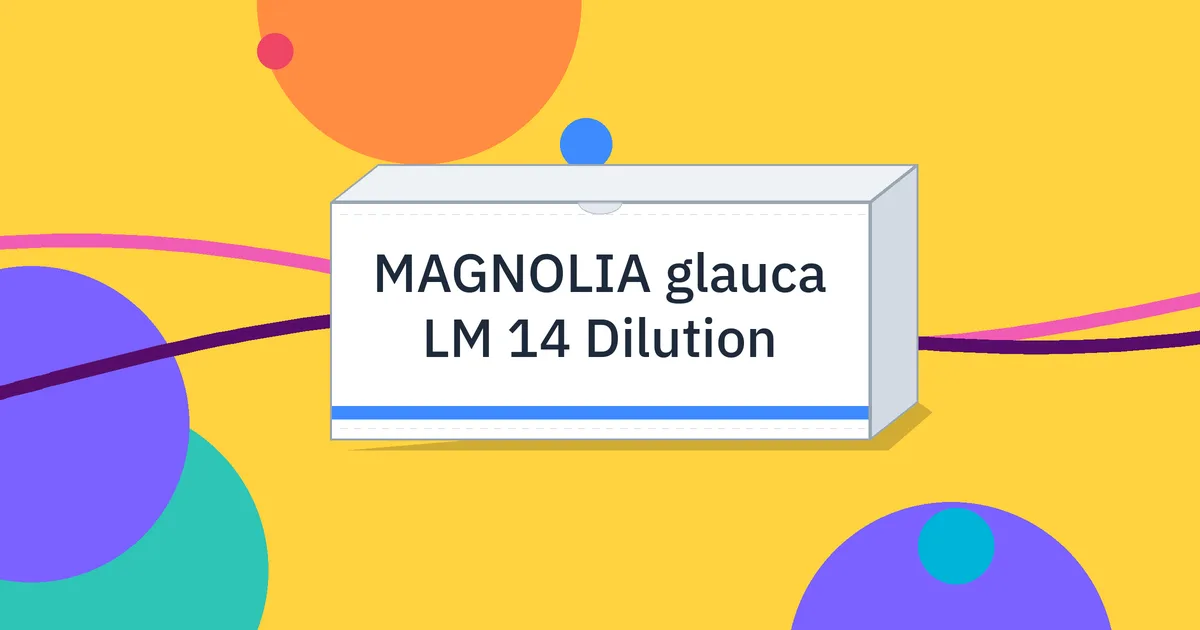 Symbolbild: Packung mit der Aufschrift MAGNOLIA glauca LM 14 Dilution (PZN 13539433) – Verfügbarkeit und Bezug in Apotheken in Frankfurt am Main