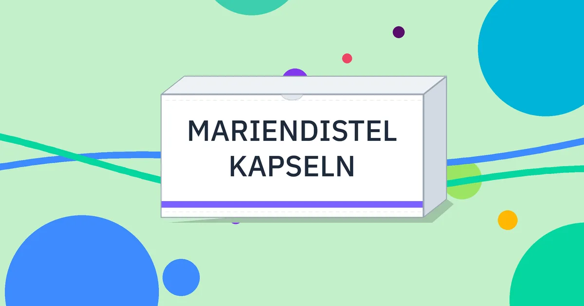Symbolbild: Packung mit der Aufschrift MARIENDISTEL KAPSELN (PZN 19859788) – Verfügbarkeit und Bezug in Apotheken in Frankfurt am Main