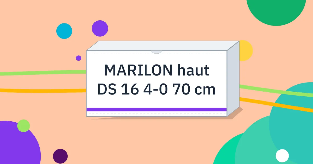 Symbolbild: Packung mit der Aufschrift MARILON haut DS 16 4-0 70 cm (PZN 07327224) – Verfügbarkeit und Bezug in Apotheken in Frankfurt am Main