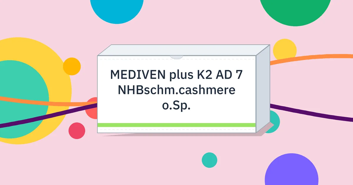 Symbolbild: Packung mit der Aufschrift MEDIVEN plus K2 AD 7 NHBschm.cashmere o.Sp. (PZN 15938054) – Verfügbarkeit und Bezug in Apotheken in Frankfurt am Main
