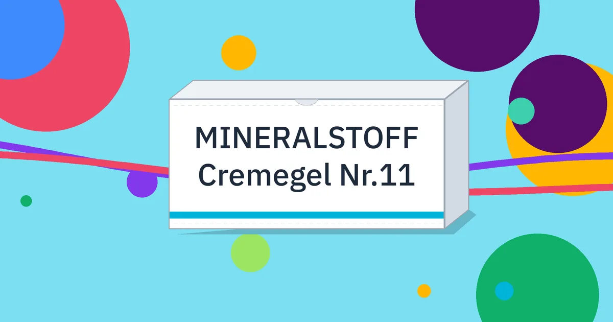 Symbolbild: Packung mit der Aufschrift MINERALSTOFF Cremegel Nr.11 (PZN 02733741) – Verfügbarkeit und Bezug in Apotheken in Frankfurt am Main