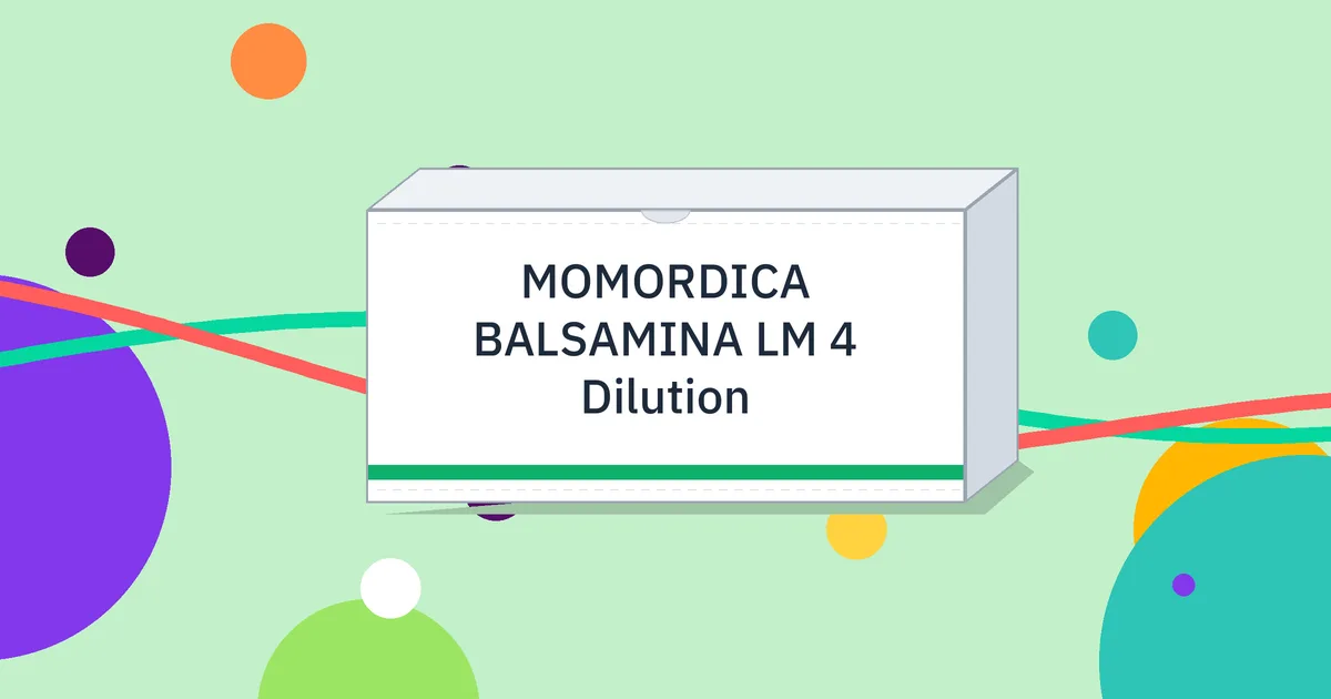 Symbolbild: Packung mit der Aufschrift MOMORDICA BALSAMINA LM 4 Dilution (PZN 13610154) – Verfügbarkeit und Bezug in Apotheken in Frankfurt am Main