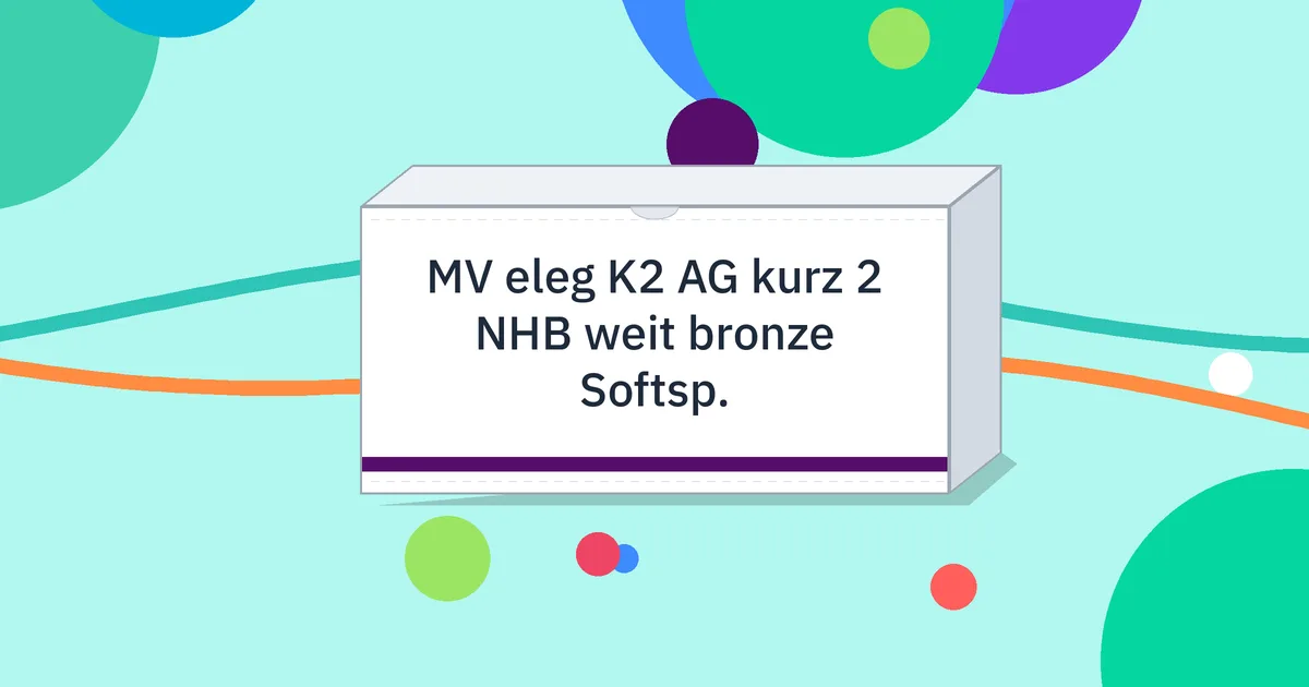 Symbolbild: Packung mit der Aufschrift MV eleg K2 AG kurz 2 NHB weit bronze Softsp. (PZN 15714900) – Verfügbarkeit und Bezug in Apotheken in Frankfurt am Main