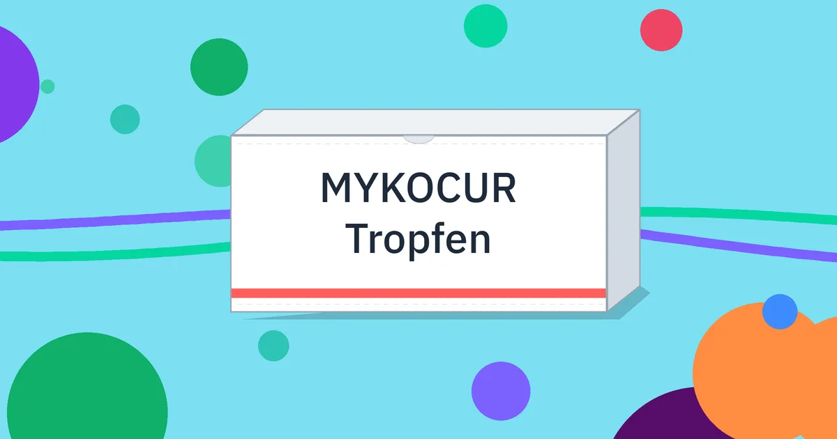 Symbolbild: Packung mit der Aufschrift MYKOCUR Tropfen (PZN 05004830) – Verfügbarkeit und Bezug in Apotheken in Frankfurt am Main