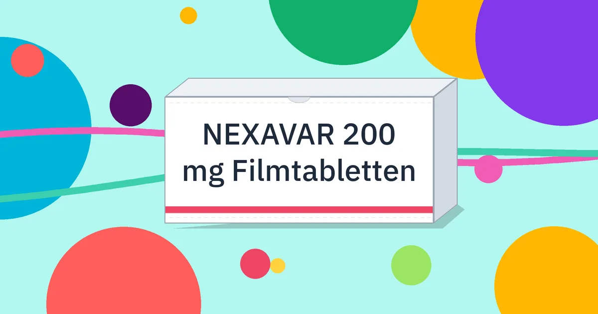 Symbolbild: Packung mit der Aufschrift NEXAVAR 200 mg Filmtabletten (PZN 10319748) – Verfügbarkeit und Bezug in Apotheken in Frankfurt am Main