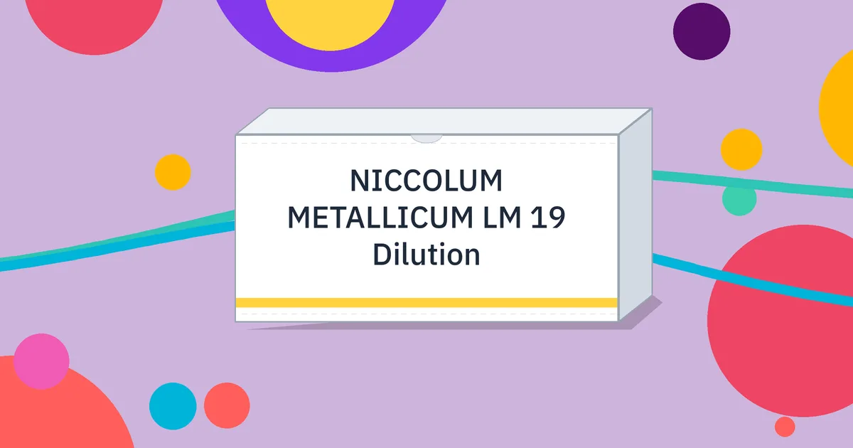 Symbolbild: Packung mit der Aufschrift NICCOLUM METALLICUM LM 19 Dilution (PZN 12968250) – Verfügbarkeit und Bezug in Apotheken in Frankfurt am Main