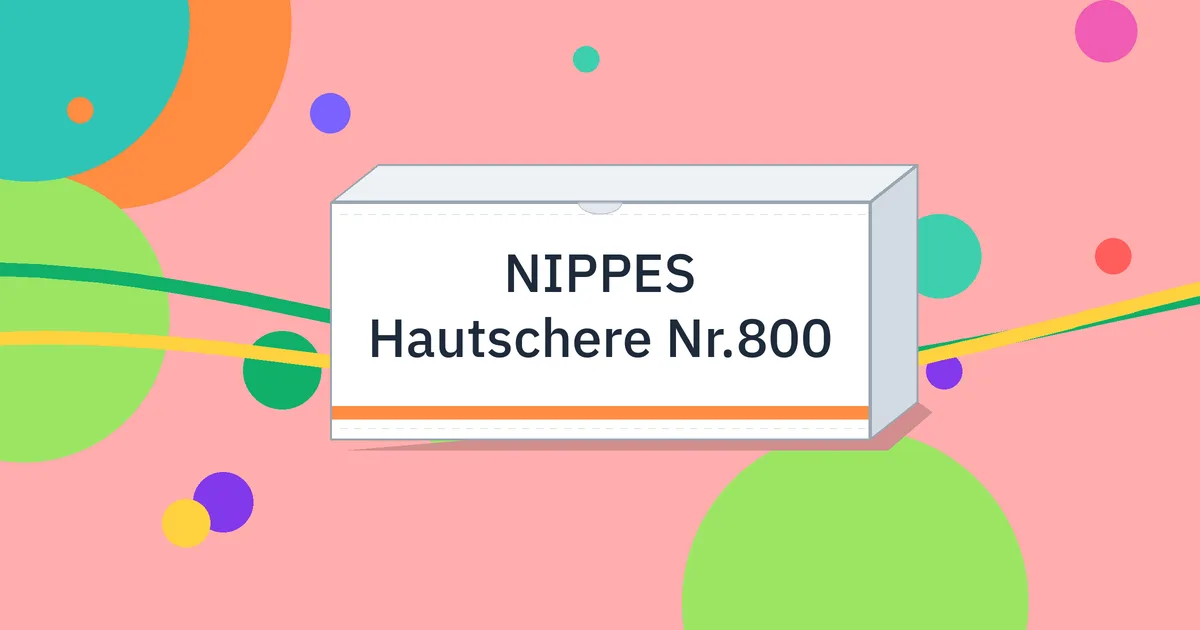 Symbolbild: Packung mit der Aufschrift NIPPES Hautschere Nr.800 (PZN 07615182) – Verfügbarkeit und Bezug in Apotheken in Frankfurt am Main