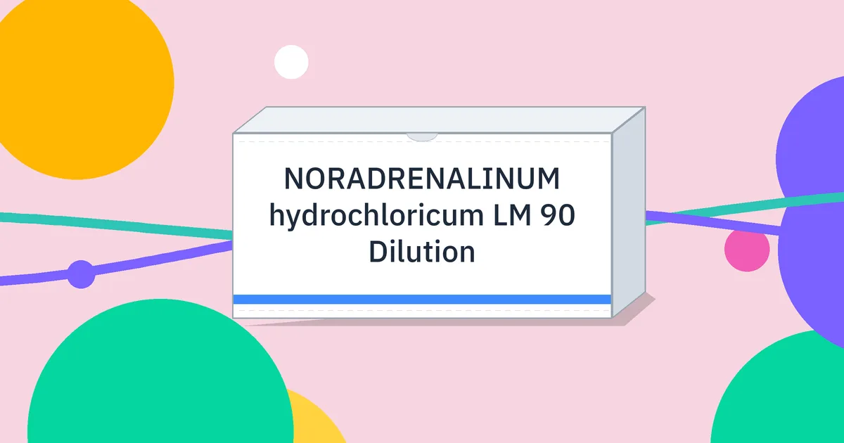 Symbolbild: Packung mit der Aufschrift NORADRENALINUM hydrochloricum LM 90 Dilution (PZN 13620307) – Verfügbarkeit und Bezug in Apotheken in Frankfurt am Main