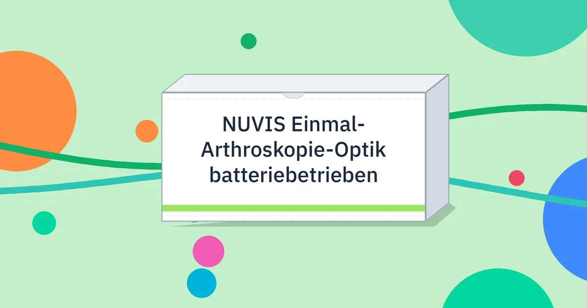 Symbolbild: Packung mit der Aufschrift NUVIS Einmal-Arthroskopie-Optik batteriebetrieben (PZN 19820846) – Verfügbarkeit und Bezug in Apotheken in Frankfurt am Main