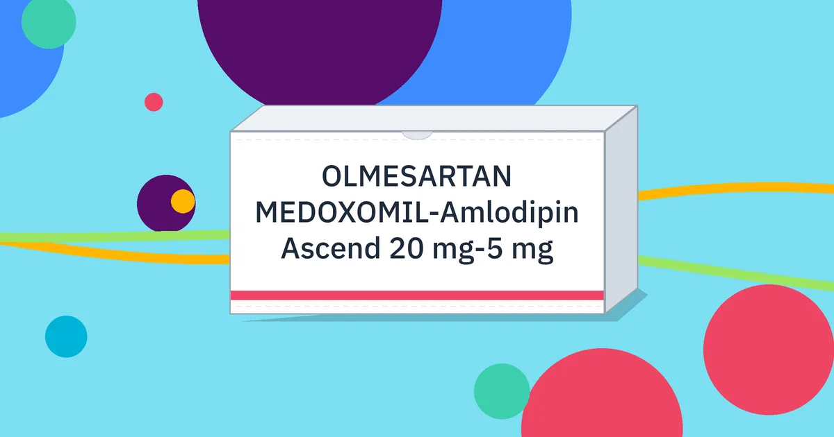 Symbolbild: Packung mit der Aufschrift OLMESARTAN MEDOXOMIL-Amlodipin Ascend 20 mg-5 mg (PZN 19184468) – Verfügbarkeit und Bezug in Apotheken in Frankfurt am Main