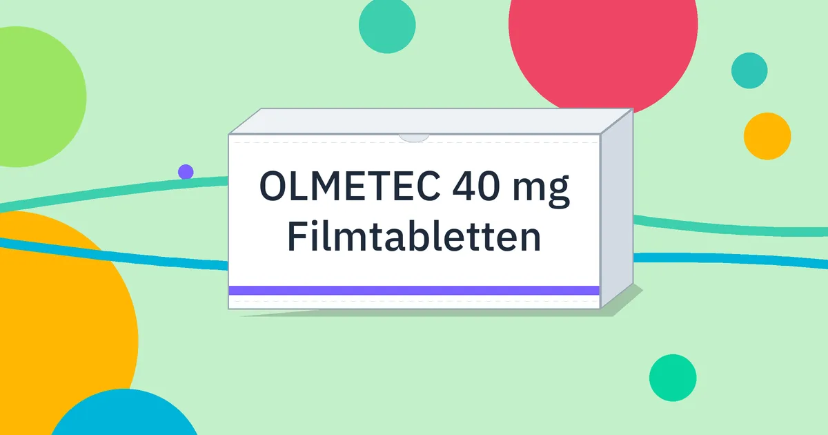 Symbolbild: Packung mit der Aufschrift OLMETEC 40 mg Filmtabletten (PZN 00754199) – Verfügbarkeit und Bezug in Apotheken in Frankfurt am Main