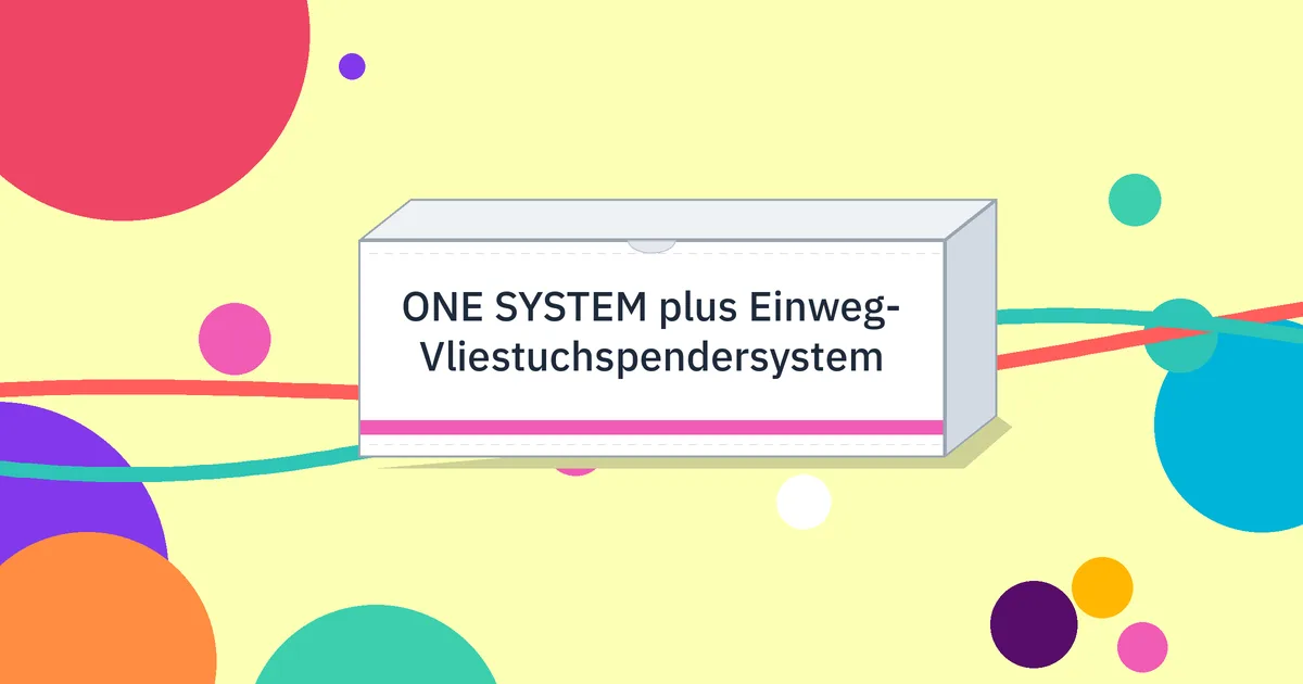Symbolbild: Packung mit der Aufschrift ONE SYSTEM plus Einweg-Vliestuchspendersystem (PZN 13920535) – Verfügbarkeit und Bezug in Apotheken in Frankfurt am Main