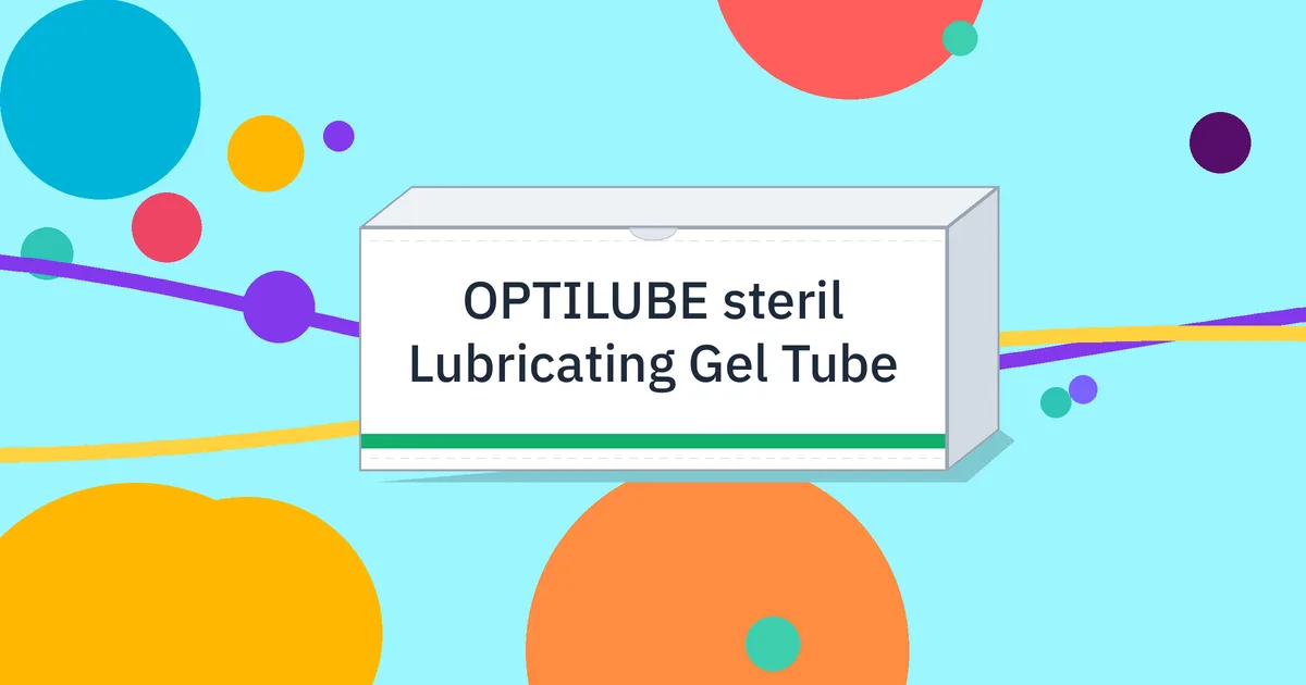 Symbolbild: Packung mit der Aufschrift OPTILUBE steril Lubricating Gel Tube (PZN 14189260) – Verfügbarkeit und Bezug in Apotheken in Frankfurt am Main