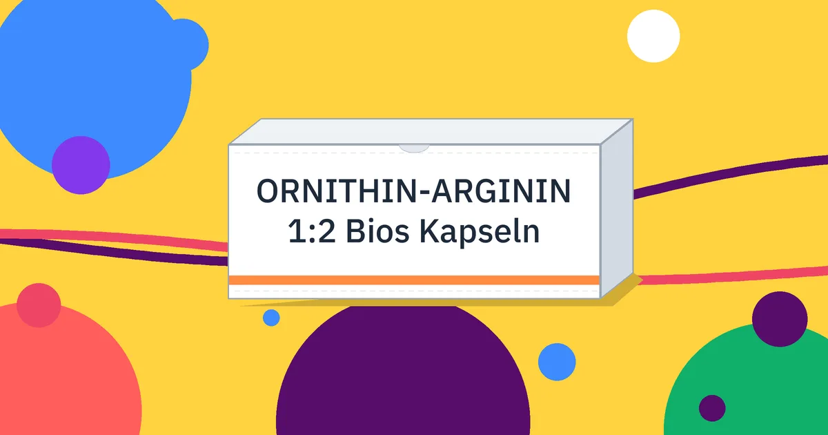 Symbolbild: Packung mit der Aufschrift ORNITHIN-ARGININ 1:2 Bios Kapseln (PZN 10523236) – Verfügbarkeit und Bezug in Apotheken in Frankfurt am Main