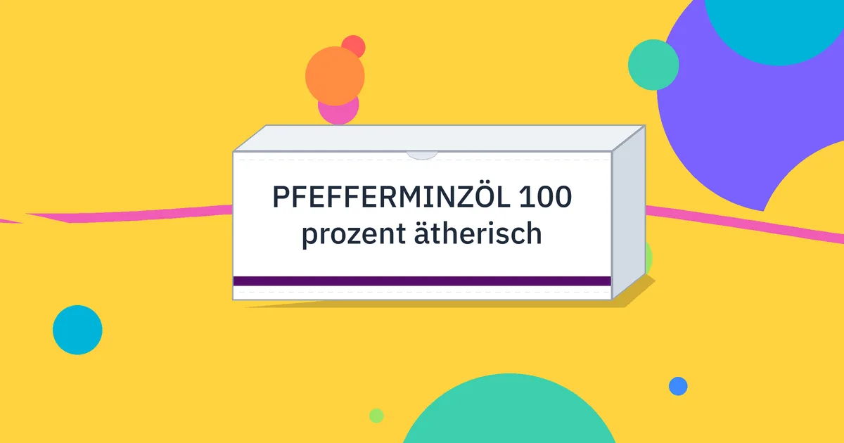 Symbolbild: Packung mit der Aufschrift PFEFFERMINZÖL 100 prozent ätherisch (PZN 07616810) – Verfügbarkeit und Bezug in Apotheken in Frankfurt am Main