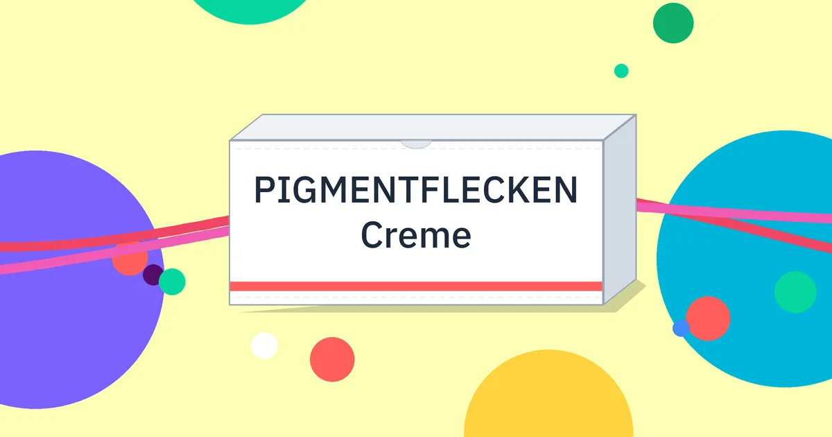 Symbolbild: Packung mit der Aufschrift PIGMENTFLECKEN Creme (PZN 16834233) – Verfügbarkeit und Bezug in Apotheken in Frankfurt am Main