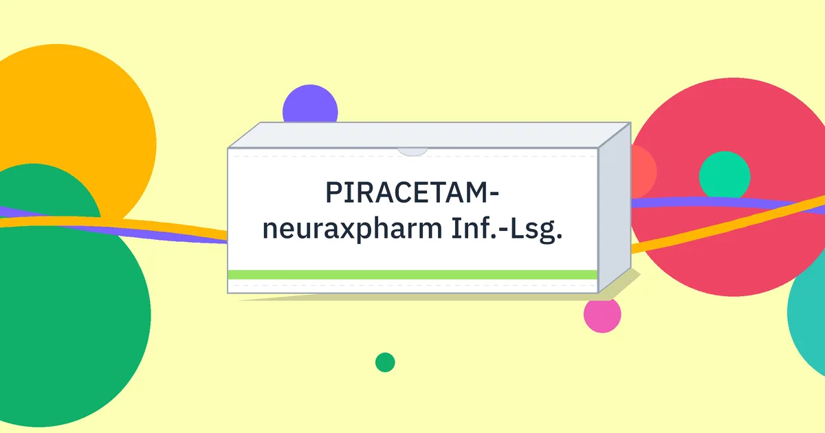 Symbolbild: Packung mit der Aufschrift PIRACETAM-neuraxpharm Inf.-Lsg. (PZN 07464085) – Verfügbarkeit und Bezug in Apotheken in Frankfurt am Main