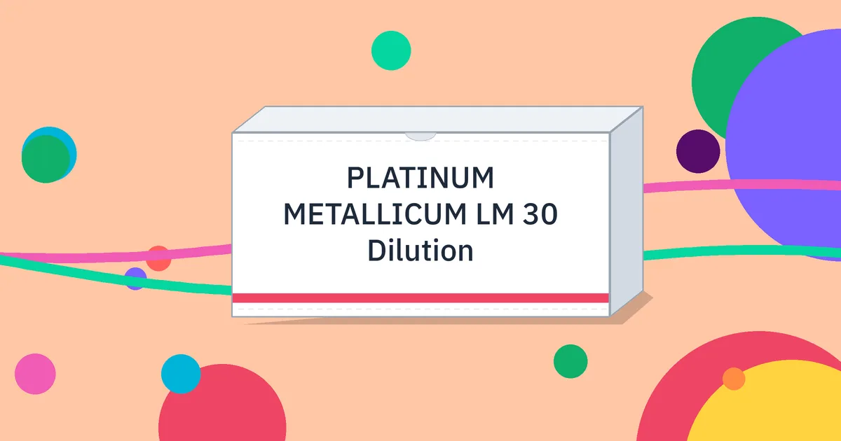 Symbolbild: Packung mit der Aufschrift PLATINUM METALLICUM LM 30 Dilution (PZN 03505433) – Verfügbarkeit und Bezug in Apotheken in Frankfurt am Main