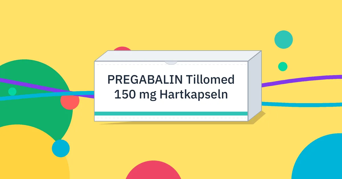 Symbolbild: Packung mit der Aufschrift PREGABALIN Tillomed 150 mg Hartkapseln (PZN 15200331) – Verfügbarkeit und Bezug in Apotheken in Frankfurt am Main