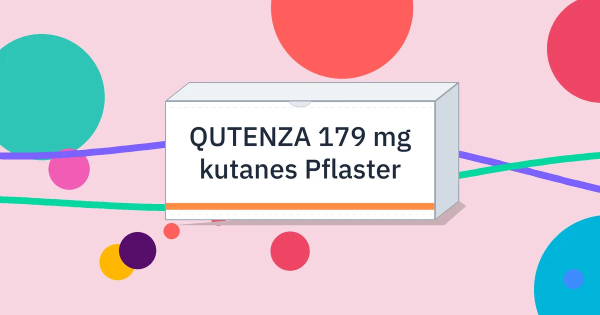 Symbolbild: Packung mit der Aufschrift QUTENZA 179 mg kutanes Pflaster (PZN 16513807) – Verfügbarkeit und Bezug in Apotheken in Frankfurt am Main