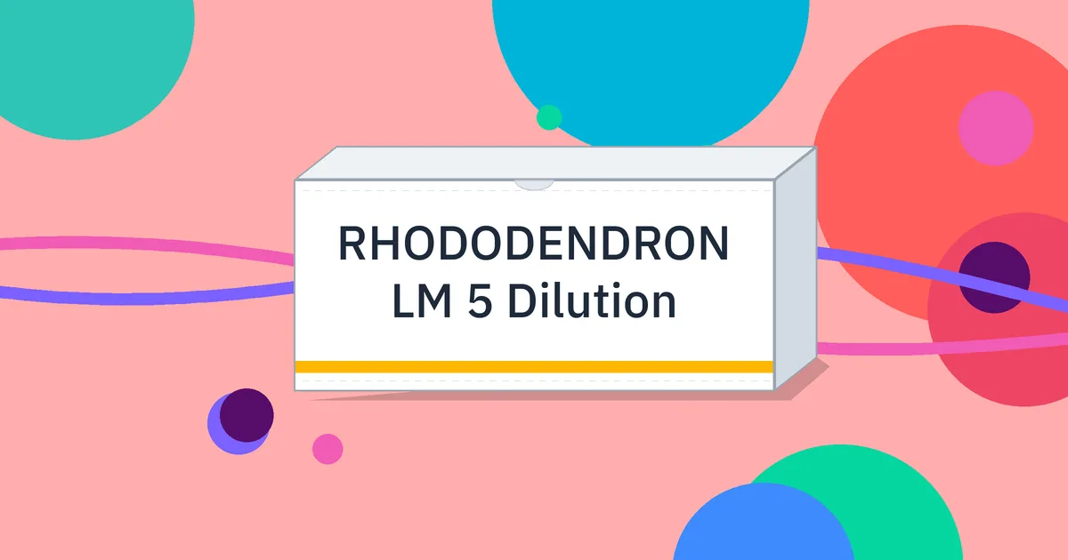 Symbolbild: Packung mit der Aufschrift RHODODENDRON LM 5 Dilution (PZN 13050784) – Verfügbarkeit und Bezug in Apotheken in Frankfurt am Main