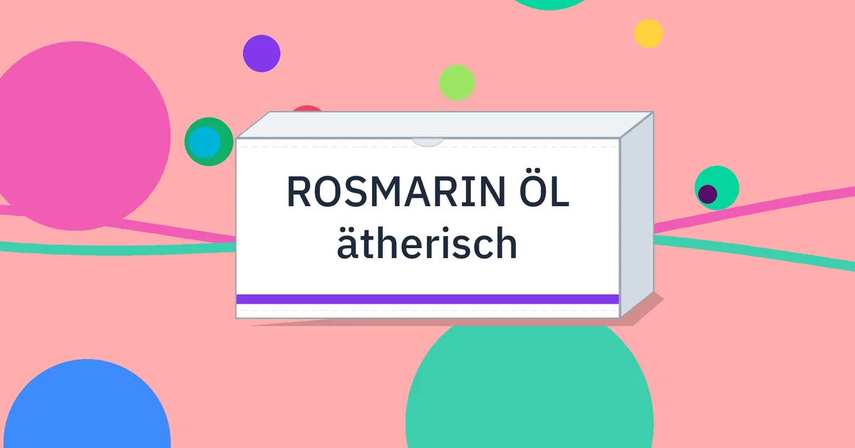 Symbolbild: Packung mit der Aufschrift ROSMARIN ÖL ätherisch (PZN 01251810) – Verfügbarkeit und Bezug in Apotheken in Frankfurt am Main