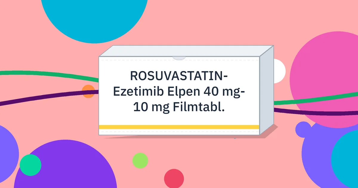 Symbolbild: Packung mit der Aufschrift ROSUVASTATIN-Ezetimib Elpen 40 mg-10 mg Filmtabl. (PZN 16388621) – Verfügbarkeit und Bezug in Apotheken in Frankfurt am Main