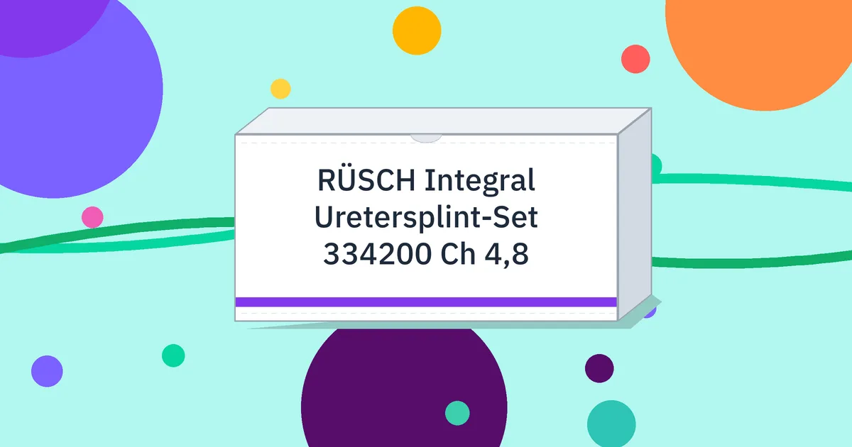 Symbolbild: Packung mit der Aufschrift RÜSCH Integral Uretersplint-Set 334200 Ch 4,8 (PZN 04249386) – Verfügbarkeit und Bezug in Apotheken in Frankfurt am Main