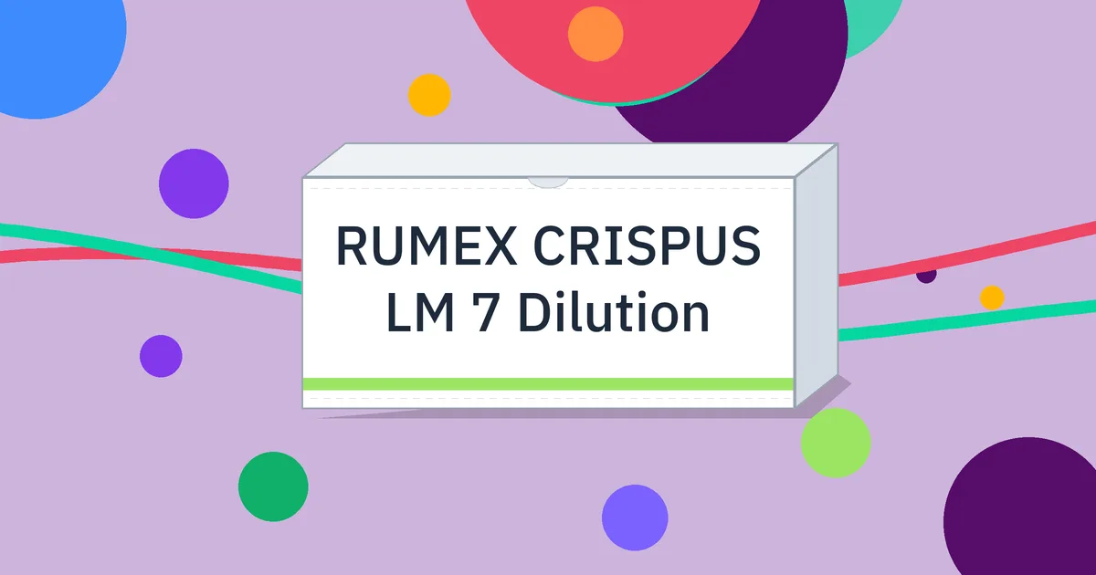 Symbolbild: Packung mit der Aufschrift RUMEX CRISPUS LM 7 Dilution (PZN 13172702) – Verfügbarkeit und Bezug in Apotheken in Frankfurt am Main