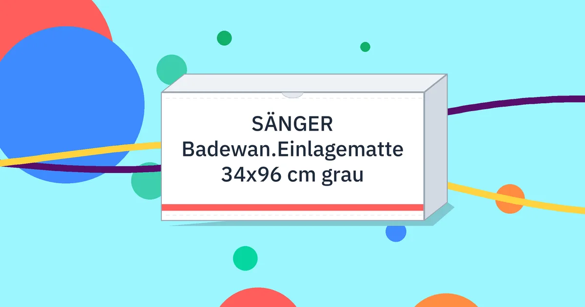 Symbolbild: Packung mit der Aufschrift SÄNGER Badewan.Einlagematte 34x96 cm grau (PZN 01307404) – Verfügbarkeit und Bezug in Apotheken in Frankfurt am Main