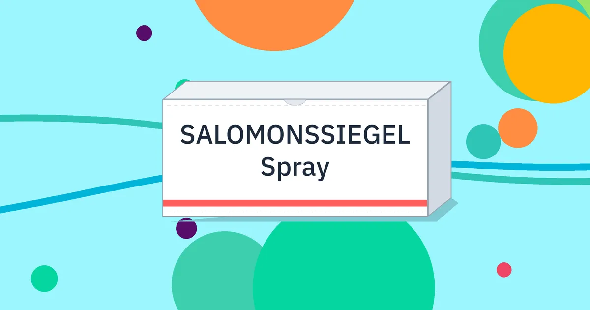Symbolbild: Packung mit der Aufschrift SALOMONSSIEGEL Spray (PZN 20184002) – Verfügbarkeit und Bezug in Apotheken in Frankfurt am Main