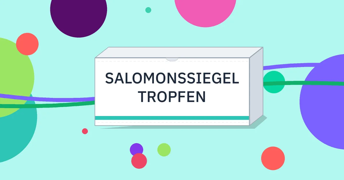 Symbolbild: Packung mit der Aufschrift SALOMONSSIEGEL TROPFEN (PZN 14127537) – Verfügbarkeit und Bezug in Apotheken in Frankfurt am Main