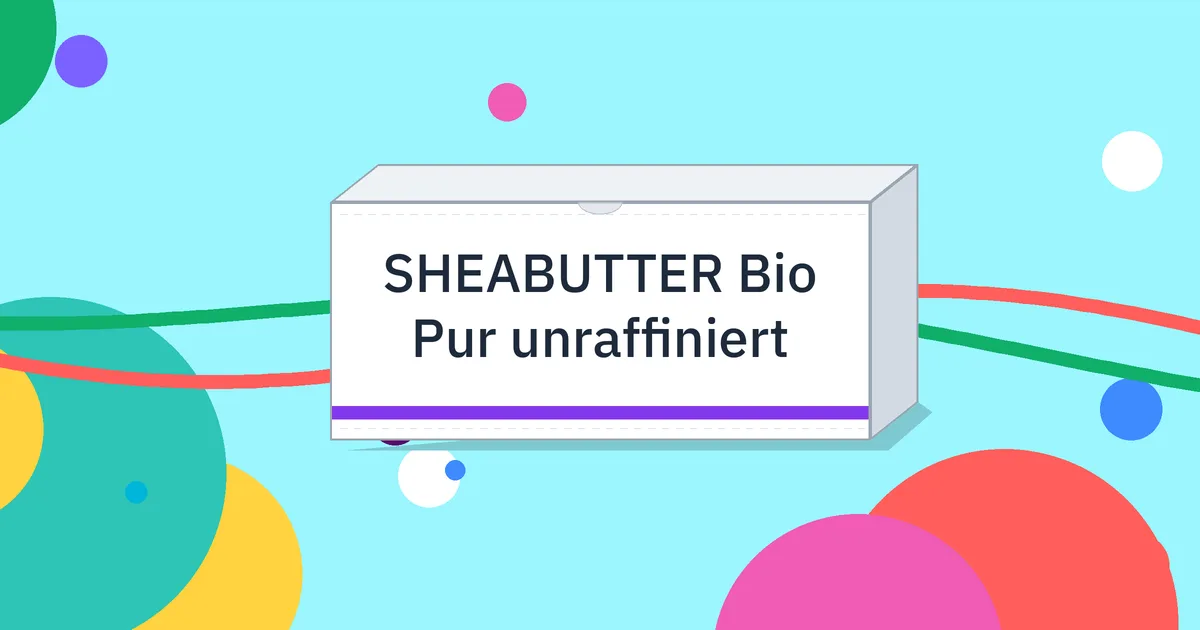 Symbolbild: Packung mit der Aufschrift SHEABUTTER Bio Pur unraffiniert (PZN 08435482) – Verfügbarkeit und Bezug in Apotheken in Frankfurt am Main