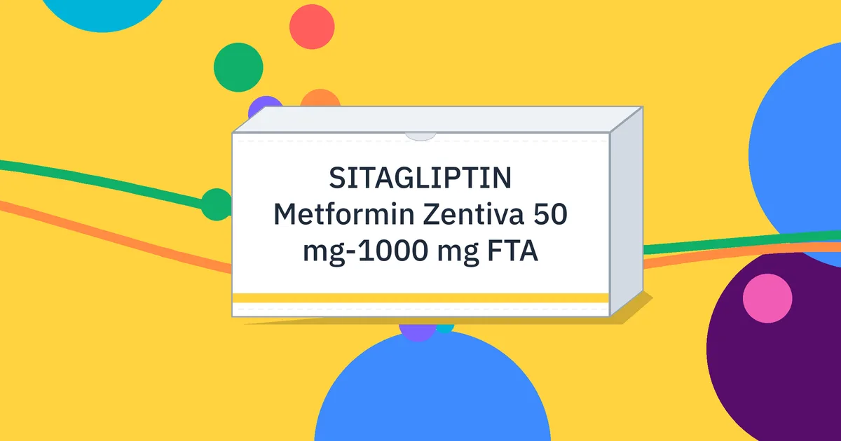 Symbolbild: Packung mit der Aufschrift SITAGLIPTIN Metformin Zentiva 50 mg-1000 mg FTA (PZN 18755710) – Verfügbarkeit und Bezug in Apotheken in Frankfurt am Main