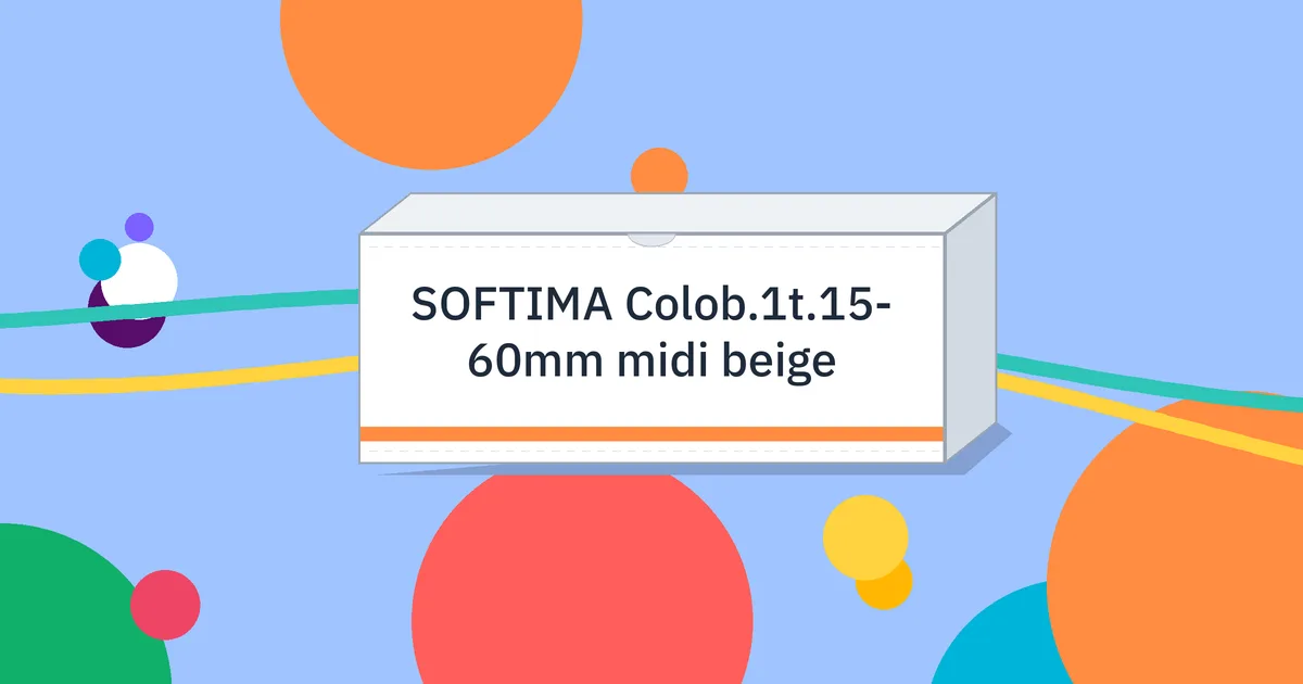 Symbolbild: Packung mit der Aufschrift SOFTIMA Colob.1t.15-60mm midi beige (PZN 17953359) – Verfügbarkeit und Bezug in Apotheken in Frankfurt am Main